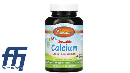 Carlson Labs Chewable Calcium 250 mg 60 tab | Premium Supplements ...