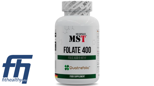 MST Nutrition Folate 400 mcg Quatrefolic 180 caps | Premium Supplements ...