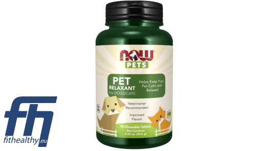 Now Foods Pet Relaxant for Dogs & Cats 90 chewables | Premium ...