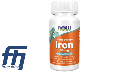 Now Foods Iron 36 mg Double Strength 90 vcaps | Sport Supplements