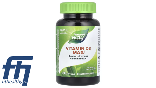Nature's Way Vitamin D3 Max 5000 iu 240 softgels | Premium Supplements ...