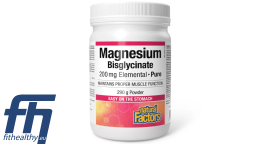 Natural Factors Magnesium Pure Bisglycinate 200 mg 290 g | Premium ...