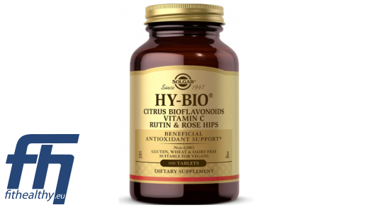 Solgar Hy-Bio Citrus Bioflavonoids Vitamin C Rutin & Rose Hips 100 tab ...