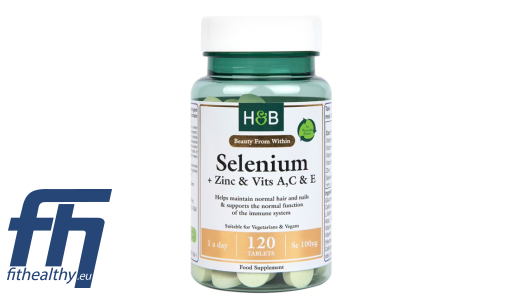 Holland & Barrett Selenium 100 mcg + Zinc, Vits A, C , E 120 tab ...