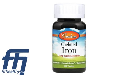 Carlson Labs Chelated Iron 27 mg 100 tab | Premium Supplements ...