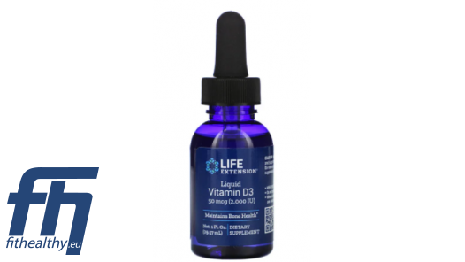 Life Extension Liquid Vitamin D3 2000 iu 29.57 ml | Sports nutrition ...
