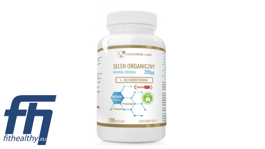 Progress Labs Organic Selenium 200 mcg + L-Leucine + Prebiotic 120 caps ...