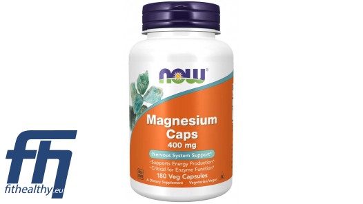 Now Foods Magnesium Caps 400 mg 180 vcaps | Sports nutrition, food ...
