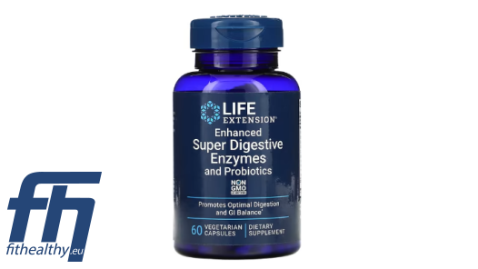 Life Extension Enhanced Super Digestive Enzymes and Probiotics 60 vcaps ...
