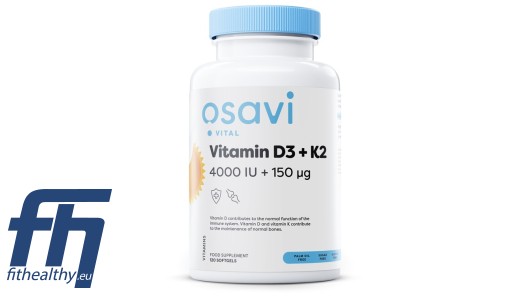 Osavi Vitamin D3 + K2 4000 iu + 150 μg 120 softgels | Premium ...