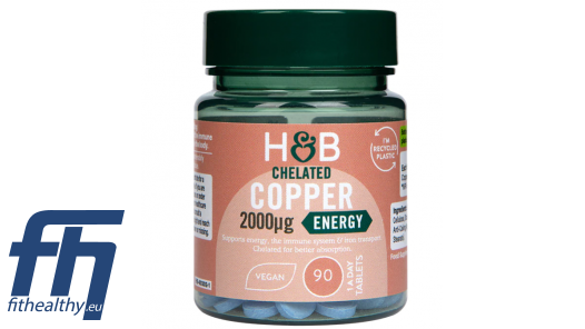 Holland & Barrett Chelated Copper 2 mg 90 vtab | Premium Supplements ...