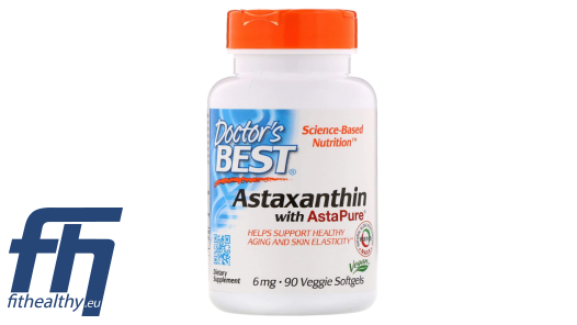 Doctor's Best Astaxanthin with AstaPure 6 mg 90 vsoftgels | Premium ...