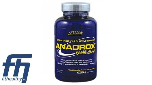 MHP Anadrox Pump & Burn Nitric Oxide Boosters Weight Management 112 ...