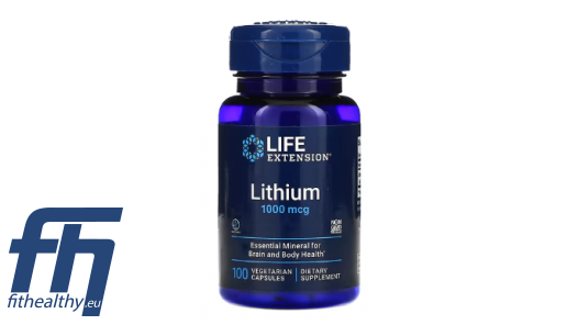 Life Extension Lithium 1000 mcg 100 vcaps | Premium Supplements ...