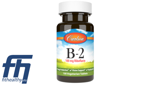 Carlson Labs Vitamin B-2 100 mg 100 vtab | Premium Supplements ...