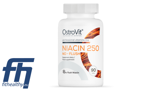 OstroVit Niacin 250 No-Flush 90 tab | Sports nutrition, food ...