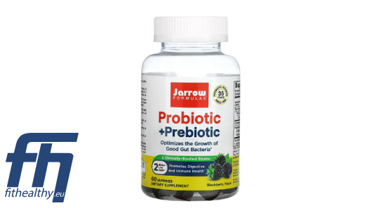 Jarrow Formulas Probiotic + Prebiotic 2 Billion Blackberry 50 gummies ...