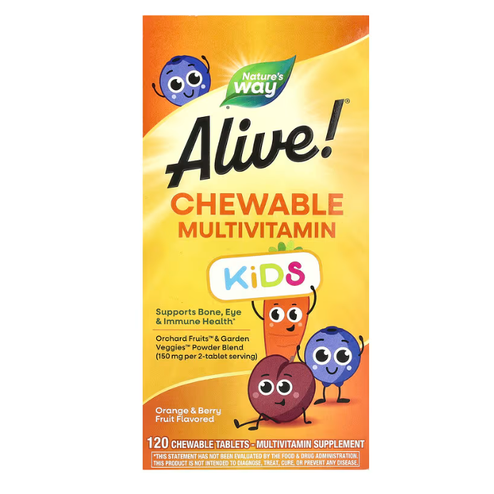 Nature's Way Alive! Kids Chewable Multivitamin 120 chewables | Premium ...