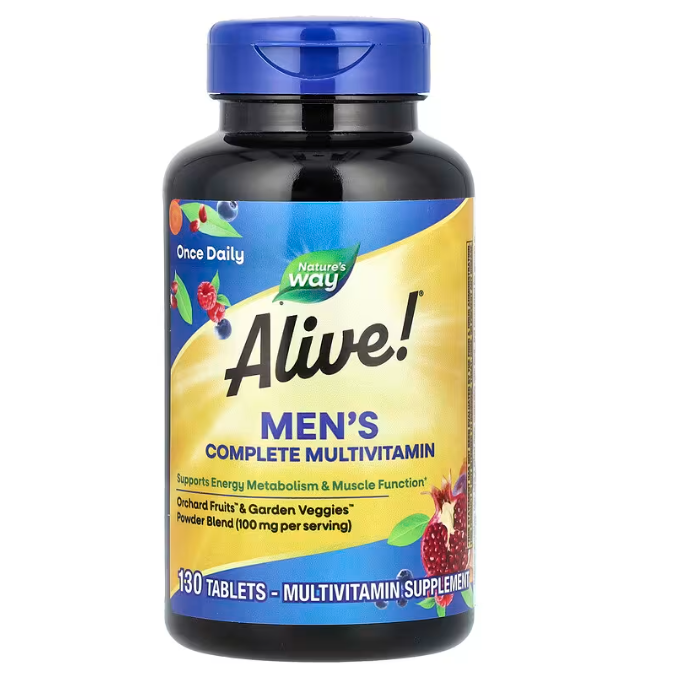 Nature's Way Alive! Men's Complete Multivitamin 130 tab | Premium ...